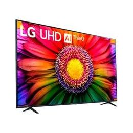 LG 75UR80006LJ, LED-Fernseher 189 cm (75 Zoll), schwarz, UltraHD/4K, HDR, HDMI, Triple Tuner Sichtbares Bild: 189 cm (75") Auflösung: 3840 x 2160 Pixel Format: 16:9