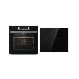 Gorenje Black Set 4, Herdset schwarz Ofengröße: L (groß) ab 65 Liter Nutzinhalt: 77 Liter Heizart: Grill, Heißluft, konventionell (Ober- & Unterhitze