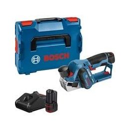 Bosch Akku-Hobel GHO 12V-20 Professional, 12Volt, Elektrohobel blau/schwarz, 2x Li-Ionen Akku 3,0Ah