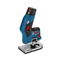 Bosch Akku-Kantenfräse GKF 12V-8 Professional, 12Volt, Fräsmaschine blau/schwarz, 2x Li-Ionen Akku 3,0Ah Leistung: Akku-Betrieb, 12Volt Drehzahl max.: 13.000 U/min