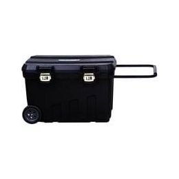 Stanley Mobile Montagebox, 90 Liter, Werkzeugwagen schwarz, mit Trolley-Griff