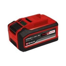 Einhell Akku Power-X-Change Plus 18V 4,0Ah rot/schwarz Technologie: Lithium-Ionen-Akku Kapazität: 6 Ah Spannung: 18 Volt