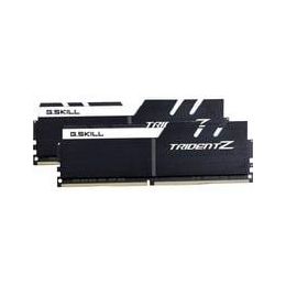 G.Skill DIMM 32 GB DDR4-3200 (2x 16 GB) Dual-Kit, Arbeitsspeicher schwarz/wei&szlig;, F4-3200C16D-32GTZKW, Trident Z, INTEL XMP