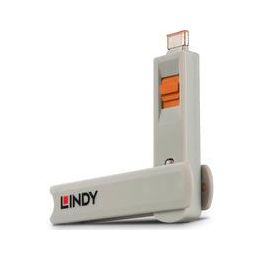Lindy USB Typ C Port Schloss, Sicherheit orange