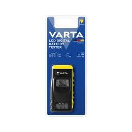 Varta Digitaler Batterietester AA / AAA / C / D / E, Messgerät schwarz Messungen: Gleichspannung Messbereich Spannung: bis 9 Volt Betriebsart: Batterie