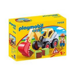 Playmobil 70125 1.2.3 Schaufelbagger, Konstruktionsspielzeug Serie: 1.2.3 Altersangabe: ab 18 Monaten Material: Kunststoff