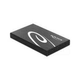 Delock Externes Geh&auml;use f&uuml;r 2.5" SATA HDD / SSD mit SuperSpeed USB 10 Gbps (USB 3.1 Gen 2), Laufwerksgeh&auml;use schwarz