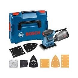 Bosch Schwingschleifer GSS 160 Multi Professional blau/schwarz, 180 Watt, L-BOXX Leistung/Spannung: 180 Watt Schwingzahl: 24000 min-1 Schwingkreis: 1,6 mm Verwendungszweck: Zum Schleifen kleinerer Flächen, an Ecken und Kanten