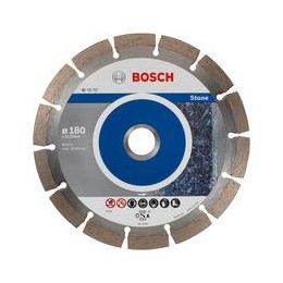 Bosch Diamanttrennscheibe Standard for Stone, Ø 180mm 10 Stück, Bohrung 22,23mm Materialeignung: Fliesen, Marmor, Mauerwerk, Stein Durchmesser: 180 mm Bohrung: 22,23 mm Anzahl: 10 Stück