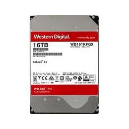 Western Digital Red Pro 16 TB, Festplatte SATA 6 Gb/s, 3,5" Kapazität: 16 TB ms/Cache/U: -/512 MB/7.200 U/min Datentransferrate: Lesen: 259 MB/s