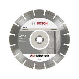 Bosch Diamanttrennscheibe Standard for Concrete, Ø 230mm 10 Stück, Bohrung 22,23mm Materialeignung: Beton, Faserzement, Porenbeton Durchmesser: 230 mm Bohrung: 22,23 mm Anzahl: 10 Stück