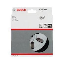 Bosch Schleifteller weich, Ø 150mm schwarz Geeignet für: Exzenterschleifer Breite: 150 mm Werkzeugaufnahme: Klett