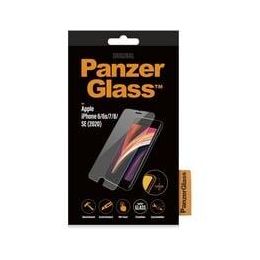 PanzerGlass Displayschutz, Schutzfolie transparent/schwarz, iPhone SE (3./2.Generation), iPhone 8/7, iPhone 6S/6 geeignet für: Handy Kompatibel zu: iPhone SE (3./2.Generation), iPhone 8/7, iPhone 6S/6 Material: Glas Beschaffenheit: Glänzend