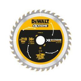 Dewalt Kreissägeblatt XR EXTREME RUNTIME DT99566, Ø 210mm, 36Z Bohrung 30mm, für Akku-Tischsägen Materialeignung: Holz Maße: Ø 210 mm Bohrung: 30 mm