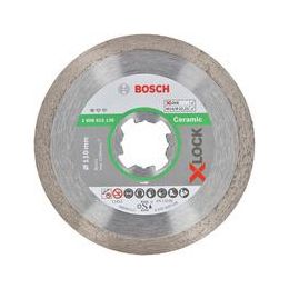 Bosch X-LOCK Diamanttrennscheibe Standard for Ceramic, Ø 110mm Bohrung 22,23mm Materialeignung: Fliesen, Mauerwerk, Stein Durchmesser: 110 mm Bohrung: 22,23 mm