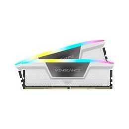 Corsair DIMM 32 GB DDR5-6400 (2x 16 GB) Dual-Kit, Arbeitsspeicher wei&szlig;, CMH32GX5M2B6400C36W, Vengeance RGB, INTEL XMP