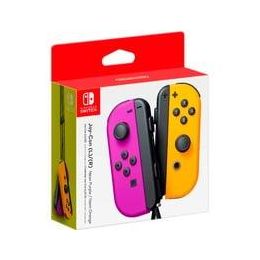 Nintendo Joy-Con 2er-Set, Bewegungssteuerung neon-lila/neon-orange Anschluss: Bluetooth Verbindung: Funk Rumble (Vibration): Ja