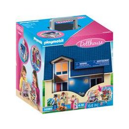 Playmobil 70985 Dollhouse Mitnehm-Puppenhaus, Konstruktionsspielzeug Serie: Dollhouse Teile: 64 -teilig Altersangabe: von 4 Jahren bis 10 Jahren Material: Kunststoff