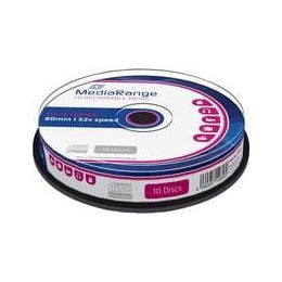 MediaRange CD-R 700 MB, CD-Rohlinge 52fach, 10 St&uuml;ck