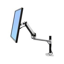 Ergotron LX Desk Mount LCD Arm Tall Pole, Monitorhalterung aluminium Tragkraft: 11,3 kg gesamt Höhenverstellbar: Ja Befestigungsart: Schraubbefestigung Halterung: Für 1 Gerät