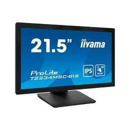 iiyama ProLite T2234MSC-B1S, LED-Monitor 54.6 cm (21.5 Zoll), schwarz (matt), FullHD, IPS, VGA, HDMI, DisplayPort