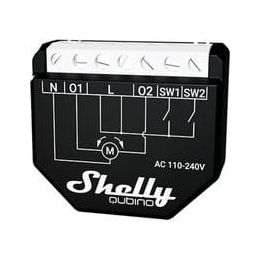 Shelly Qubino Wave Shutter, Relais schwarz/weiß, 2 Kanäle SmartHome kompatibel: Z-Wave Montage: in Unterputzdosen Geräteart: Hausautomation