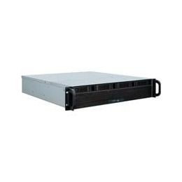Inter-Tech IPC 2U-2404L SATA, Server-Geh&auml;use schwarz, 2 H&ouml;heneinheiten