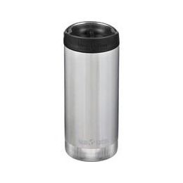 Klean Kanteen Trinkflasche TKWide VI vakuumisoliert, 355ml edelstahl (gebürstet), mit schwarzer Café Cap Material: Edelstahl / PP / Silikon Anzahl Teile: 2 -teilig Besteht aus: Trinkflasche, Schraubverschluss "Café Cap" Fassungsvermögen: 0,355 Liter