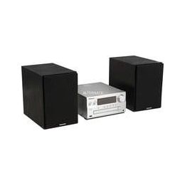 Panasonic SC-PMX94EG-S, Kompaktanlage silber, Bluetooth, Radio, CD Leistung: 2 x 60 Watt Laufwerk: CD Netzwerk: Bluetooth Tuner: FM (UKW), RDS, DAB, DAB+