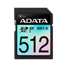A-DATA Premier Extreme SDXC 512 GB, Speicherkarte schwarz, SD Express, UHS-I U3, Class 10, V30 Kapazität: 512 GB Geschwindigkeit: Lesen: max. 800 MB/s, Schreiben: max. 700 MB/s Speichertyp: SDXC Bus-Schnittstelle: SD Express, UHS-I, High Speed