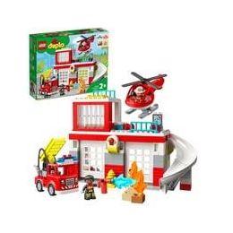 Lego 10970 DUPLO Feuerwehrwache mit Hubschrauber, Konstruktionsspielzeug Serie: DUPLO Teile: 117 -teilig Altersangabe: ab 24 Monaten Material: Kunststoff