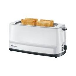 Severin Automatik-Langschlitztoaster AT 2234 wei&szlig;/grau, 1.400 Watt, f&uuml;r 4 Scheiben Toast