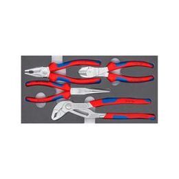 Knipex Zangen-Set "Basic Chrom" 002001V17, 4-teilig pr&auml;zise zugeschnittene Schaumstoffeinlage