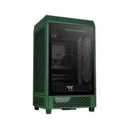 Thermaltake The Tower 200 , Tower-Geh&auml;use dunkelgr&uuml;n, Tempered Glass