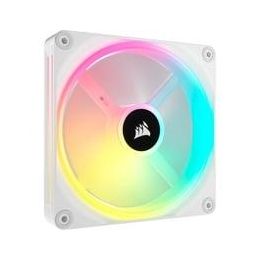 Corsair iCUE LINK QX140 RGB 140-mm-PWM-L&uuml;fter, Geh&auml;usel&uuml;fter wei&szlig;, Erweiterungskit, 140 mm