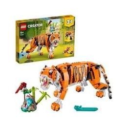 Lego 31129 Creator 3-in-1 Majestätischer Tiger, Konstruktionsspielzeug 3-in-1 Tierfiguren-Set, Panda oder Fisch Serie: Creator Teile: 755 -teilig Altersangabe: ab 9 Jahren Material: Kunststoff