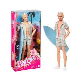 Mattel Barbie Signature The Movie - Ken Puppe mit gestreiftem Strand-Outfit in Pastellrosa und Grün, Spielfigur Serie: Barbie Art: Spielfigur Altersangabe: ab 36 Monaten Zielgruppe: Kindergartenkinder