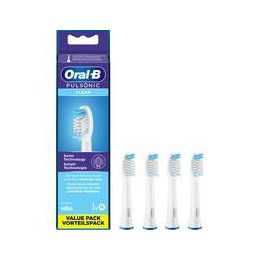Braun Oral-B Pulsonic Clean 4er, Aufsteckb&uuml;rste wei&szlig;