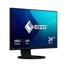 EIZO FlexScan EV2490-BK, LED-Monitor 61 cm (24 Zoll), schwarz, FullHD, 60 Hz, USB-C, IPS