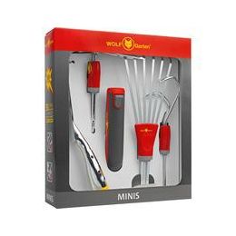 Wolf Garten multi-star Mini-Set P 262, 5-teilig, Garten-Set rot/grau
