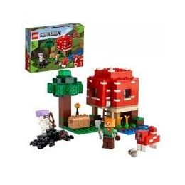 Lego 21179 Minecraft Das Pilzhaus, Konstruktionsspielzeug Spielzeug ab 8 Jahren, Geschenk für Kinder mit Figuren von Alex, Mooshroom & Spinnenreiter, Kinderspielzeug Serie: Minecraft Teile: 272 -teilig Altersangabe: ab 8 Jahren Material: Kunststoff