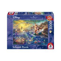 Schmidt Spiele Puzzle Thomas Kinkade: Disney Arielle Teile: 1000 Größe: 69,3 x 49,3 cm Altersangabe: ab 12 Jahren