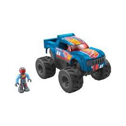 Mattel MEGA Hot Wheels Smash-und-Crash Race Ace Monster Truck, Konstruktionsspielzeug Serie: MEGA Teile: 85 -teilig Altersangabe: ab 5 Jahren Material: Kunststoff