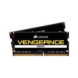 Corsair SO-DIMM 32 GB DDR4-2666 (2x 16 GB) Dual-Kit, Arbeitsspeicher schwarz, CMSX32GX4M2A2666C18, Vengeance