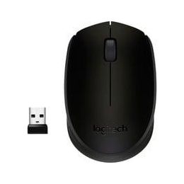 Logitech B170 Wireless, Maus schwarz, 3 Tasten, f&uuml;r Links- und Rechtsh&auml;nder, kompatibel mit PC/Mac