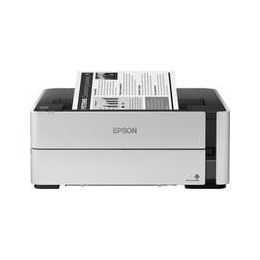 Epson EcoTank ET-M1170, Tintenstrahldrucker weiß, USB, LAN, WLAN Auflösung: 1200x2400 dpi Formate: A4, A5, A6, B5, B6, C6, DL (DIN-Lang), Legal, Letter, No. 10 Anschluss: 1x USB 2.0, 1x RJ-45 Papierzufuhr: 1x Fach (Fach 1: 250 Blatt)