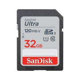 Sandisk Ultra 32 GB SDHC, Speicherkarte schwarz, UHS-I U1, Class 10