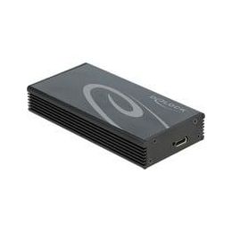 Delock Externes Geh&auml;use f&uuml;r M.2 NVMe PCIe SSD mit SuperSpeed USB 20 Gbps (USB 3.2 Gen 2x2) USB Type-C Buchse, Laufwerksgeh&auml;use schwarz