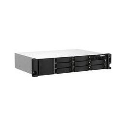 QNAP TS-864eU-RP-4G, NAS Redundantes Netzteil: 2x 300W LAN: 100 MBit/s, 1000 MBit/s Einbauschächte: 8x 2,5"/3,5" Slots RAID: 0, 1, 5, 6, 10, 50, 60, JBOD, Single