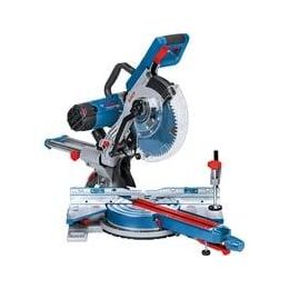 Bosch Paneelsäge GCM 350-254 Professional, Kapp-und Gehrungssäge blau, 1.800 Watt Leistung/Spannung: 1.800 Watt Sägeblatt Ø: 254 mm Sägeblattbohrung: 30 mm Schnittleistung: 320 mm Länge, 89 mm Tiefe